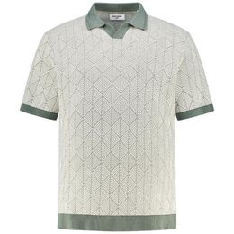 Jack & Jones Herren Gro&szlig;e Gr&ouml;&szlig;en | Jack&Jones Strickpolo aus Biobaumwolle Farbe oliv Gr&ouml;&szlig;e: 4XL