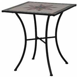 siena GARDEN Stella Tisch 64x64x71cm Gestell Stahl matt-schwarz Tischplatte Keramik