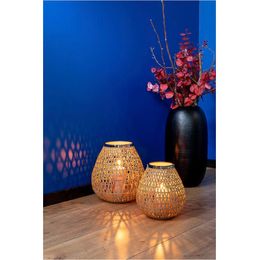 Tischvase Fink "BRASIL, Vase", schwarz, B:29cm H:55cm T:29cm &Oslash;:29cm, Metall, Vasen
