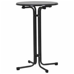 Mfg Freizeitm&ouml;bel MFG Stehtisch &Oslash; 70x110 cm, grau, klappbar Stahlrohrgestell