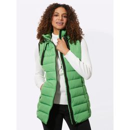 Steppweste Casual Looks, Damen, Gr. 36, gr&uuml;n (apfel), 100% Polyester, unifarben, Westen Steppweste