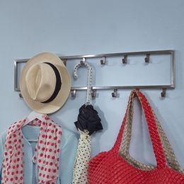 KADIMA DESIGN Wandgarderobe, Stilvoller Kleiderschrank mit 15 Haken, Handgefertigter Stahl