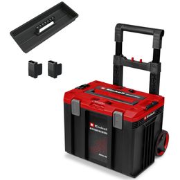 Werkzeugkoffer Einhell "E-Case L with wheels SEALED", rot, schwarz, B:45cm H:67,5cm T:40cm, Kunststoff, Aufbewahrungsboxen, Werkzeugkoffer