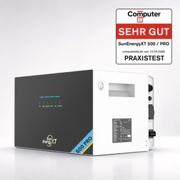 SunEnergyXT 500 PRO 5kWh Speicher 2400W Wechselrichter Notstrom 4 MPPT