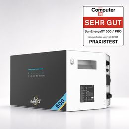 SunEnergyXT 500 5kWh Speicher 2400W Wechselrichter Notstrom 4 MPPT