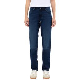 5-Pocket-Jeans Mustang "Style Crosby Relaxed Slim", Damen, Gr. 30, L&auml;nge 30, schwarz30, Denim/Jeans, Obermaterial: 78% Baumwolle, 21% Polyester, 1% Elasthan, slim fit, Jeans 5-Pocket-Jeans