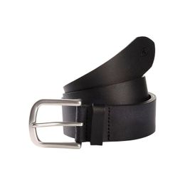 Synthetikg&uuml;rtel Tom Tailor "TTMARIO", Jungen, Gr. 70, schwarz, Rindsleder, unifarben, Basic, G&uuml;rtel, 4 cm breiter Kinder G&uuml;rtel, Jungs