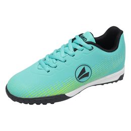 Fu&szlig;ballschuh Jako "J-ST Skill", M&auml;dchen, Gr. 32, blau (t&uuml;rkis, lime), Synthetik, Textil, Schuhe Fu&szlig;ballschuh, f&uuml;r synthetische Hartpl&auml;tze, f&uuml;r Jugendliche & Kinder