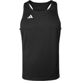 Funktionsshirt adidas Performance "Boxing Top Punch Line black/white" Gr. XXS, schwarz, Shirts, Damen, XXS, Obermaterial: 100% Polyester, Funktionsshirt