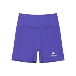 Saysky Combat+ Rib Short Tights 4" Bekleidung Damen lila