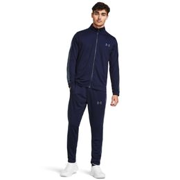 Trainingsanzug Under Armour "UA EMEA TRACK SUIT", Herren, Gr. 3XL, blau, Obermaterial: 100% Polyester, schmal, Sportanz&uuml;ge Trainingsanzug, zweiteiliges Set, f&uuml;r Sportmode und Freizeit, leichtes Material
