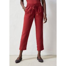 bonprix Schlupfhose aus reinem Leinen, rot, Gr.42, bequeme Leinenhose in Premium Qualit&auml;t, aus Leinen