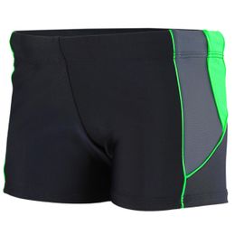 Badehose AQUARTI "Badehose Aquarti Herren Badehose Kurz mit Kontrastpaspel", Herren, Gr. XL, N-Gr, gr&uuml;n (07 schwarz, graphit, gr&uuml;n), Obermaterial: 80% Polyamid PA. 20% Elasthan EL., Badehosen Badehose