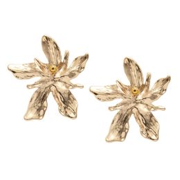 Damen Paar Ohrstecker, Goldfarben, French Connection, Ohrringe