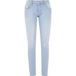 Bequeme Jeans 2Y Premium "2Y Premium Herren 2Y Destroyed Skinny Fit Jeans", Herren, Gr. 33, Normalgr&ouml;&szlig;en, blau, 97% Baumwolle, 3% Elasthan, unifarben, Jeans
