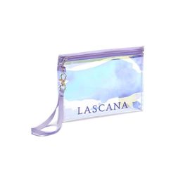 Lascana Shopper violett Gr. f&uuml;r Damen. Mit Logodruck