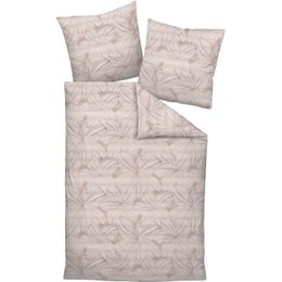 Bettw&auml;sche Janine "CARMEN S 55131 06 155x200,80x80", sand taupe, B/L: 155cm x 220cm, 1 Stk., 1 Stk., Interlock-Jersey, B/L: 80cm x 80cm, Interlock-Jersey, Obermaterial: 100% Baumwolle, Bettw&auml;sche, Bettw&auml;sche, mit Rei&szlig;verschluss