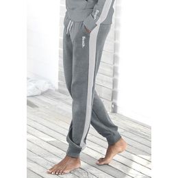 BENCH. LOUNGEWEAR Sweathose mehrfarbig Gr. 52/54 f&uuml;r Damen. Mit Logodruck. Bequem. Nachhaltig.