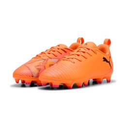 Fu&szlig;ballschuh Puma "FUTURE 8 PLAY FG/AG JR", Kinder, Gr. 35,5, heat fire, Puma schwarz, ravish, Synthetik, Schuhe Fu&szlig;ballschuh, f&uuml;r Rasen- und Kunstrasenpl&auml;tze, f&uuml;r Jugendliche