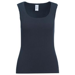 Gina Damen Strick-Top in Ripp-Struktur