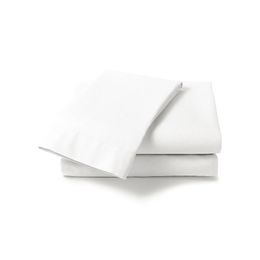 Bettlaken HECKETT & LANE "Elementi", wei&szlig;, B:160cm L:290cm, Mako-Satin, Obermaterial: 100% Baumwolle, Bettlaken, Bettlaken, Laken aus 100% Baumwolle, hochwertiges Mako-Satin, Betttuch ab 90x200