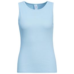 Gina Damen Top mit Rippstruktur