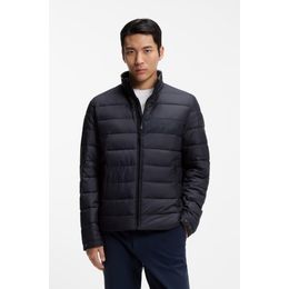 Steppjacke BOSS "Cenitos Premium Menswear", Herren, Gr. 56, dunkelblau 404, Web, Obermaterial: 100% Polyester, unifarben, regular fit normal, 2-Knopf-Manschette verstellbar, Jacken Steppjacke, mit Stehkragen, regular fit