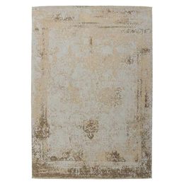 Pharao24.de Brauner Teppich im Vintage Look Chenillegewebe