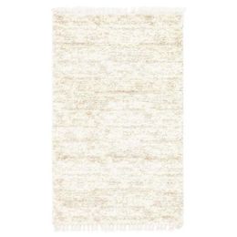 Pharao24.de Hochflor Teppiche und L&auml;ufer in Cremefarben Hellbraun