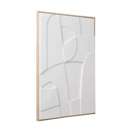 Pharao24.de Wandobjekt Abstrakte Kunst in Wei&szlig; 90 cm hoch