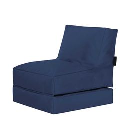 Pharao24.de Outdoor Sitzsack in Blau Liege