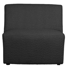 Pharao24.de Dunkelgraues Sofa Element aus Boucle Stoff modernem Design