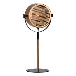 Pharao24.de Retro Tischleuchte in Antik Goldfarben Metall
