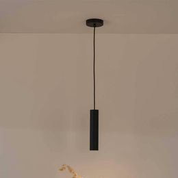 Pharao24.de Schwarze H&auml;ngelampe aus Stahl modernem Design