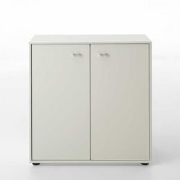 Pharao24.de T&uuml;renkommode in Wei&szlig; lackiert 80 cm