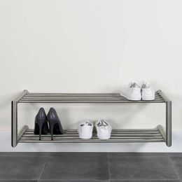Pharao24.de H&auml;nge Schuhregal aus Edelstahl modernem Design