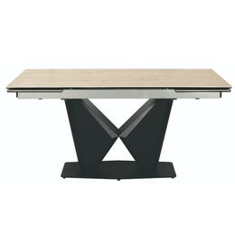 Pharao24.de Esszimmertisch Ausziehtisch in modernem Design 76 cm hoch