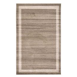 Pharao24.de Pflegeleichter Teppich in Beige und Braun Kurzflor