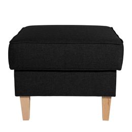 Pharao24.de Hocker schwarz Flachgewebe im Landhausstil 53 cm breit