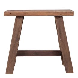 Pharao24.de Sitzhocker aus Teak Massivholz rustikalen Landhausstil