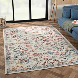 Pharao24.de Bunter Teppich floral gemustert in modernem Design 170x240 cm