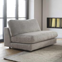 Pharao24.de Kleines Sofa hellgrau 112 cm breit - 103 cm tief 69 cm Sitztiefe