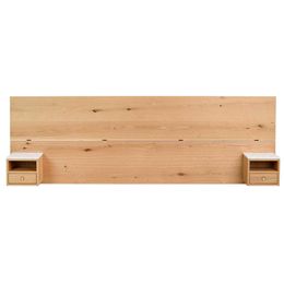 Pharao24.de Holz Bett Kopfteil aus Wildeiche Massivholz 240 cm breit