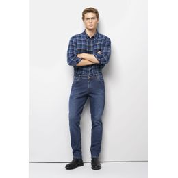 5-Pocket-Jeans MEYER "M5 Five Pocket", Herren, Gr. 32, L&auml;nge 34, blau, 99% Baumwolle, 1% Elasthan, unifarben, regular fit lang, Jeans 5-Pocket-Jeans, M5 Five aus hochwertigem Denim