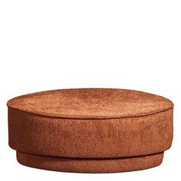 Pharao24.de Hocker Sitzhocker in Rostfarben und runder Form