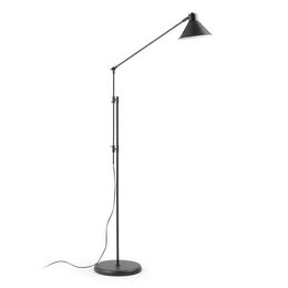 Pharao24.de Stehlampe in Schwarz 220 cm hoch