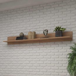 Pharao24.de Holzoptik Wandboard in Eichefarben mit R&uuml;ckwand
