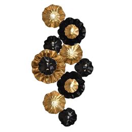 Pharao24.de Metall Wanddeko in Schwarz & Gold 120 cm breit