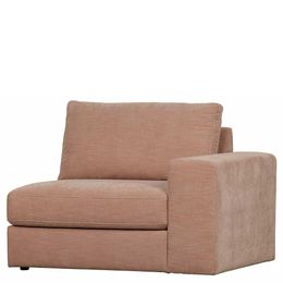 Pharao24.de Einsitzer modular Couch in Rosa Webstoff modernes Design