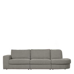 Pharao24.de Dreisitzer Sofa Grau modern aus Webstoff 298 cm breit - 85 cm hoch